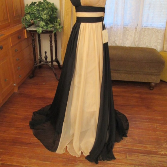 Lanting | Dresses | Pageant Prom Elite Dress Gown Color Block Elegant ...